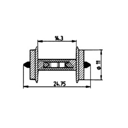 40186 Wheel set with resistor