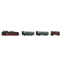 5500020 4-piece set: Steam locomotive 38 2471-1 with passenger train, DR