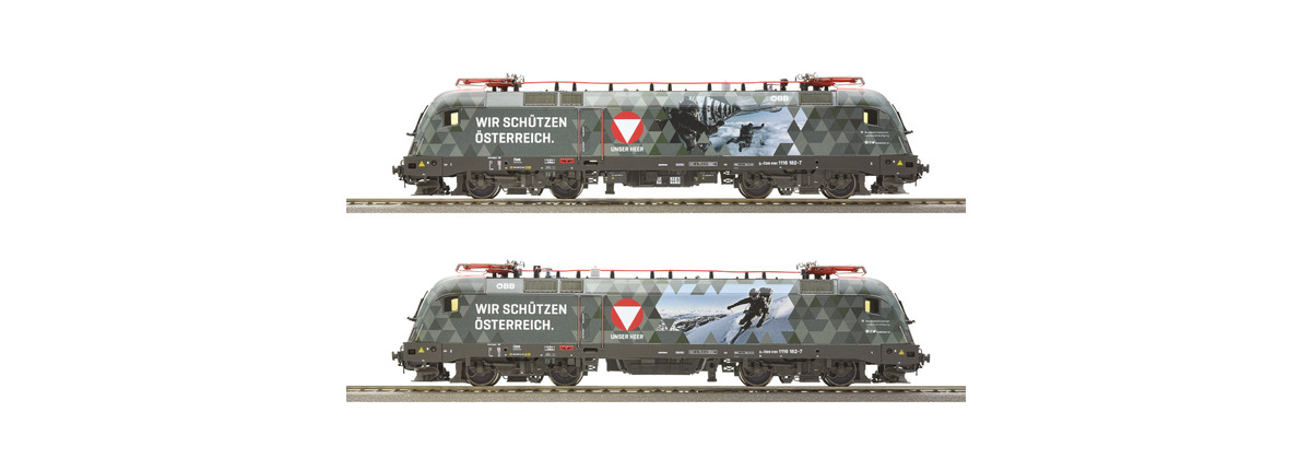 70491 Elektrolokomotive 1116 182-7 „Bundesheer“, ÖBB